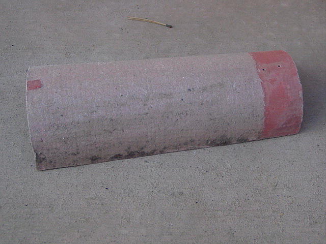 EnlargedPhoto - Asbestos_Transite_Tiles/Large/ACRM40 Large ridge side ...